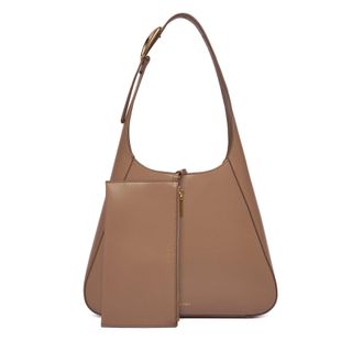 Calvin Klein Handtasche Calvin Klein Hardware Adj Strap Medium Bag LV04F3402G Beige