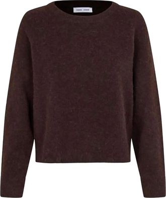 Samsøe & Samsøe pull Nor o-n à col rond - Marron