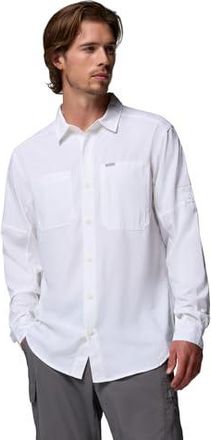 Columbia Silver Ridge Utility Lite Long Sleeve Chemise de randonnée, Blanc, Taille S Homme