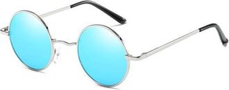 Generic Lunettes De Soleil Polaris&eacute;es Rondes Tendance For Hommes Et Femmes, Id&eacute;ales For La Conduite Et Les Trajets Domicile-travail(Blue)