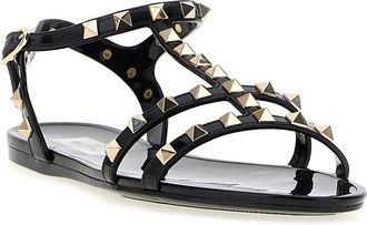 Valentino Garavani Rockstud Sandals - Black