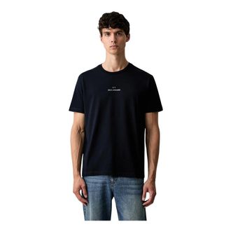Paul & Shark T-Shirt mit Rundhalsausschnitt und Logo - - Tops - Herren - Blau - XL