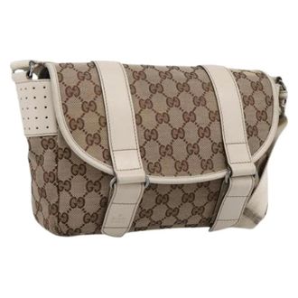 Gucci Sac bandouli&egrave;re vintage GG Canvas Pre-owned - Femme - Pre-owned - Beige - Taille: ONE Size