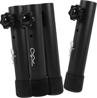 Soimiss 4 Stück Tischbeinverlängerungen aus Metall Höhenverstellbar Teleskopierbar Einfache Montage ohne Werkzeug für Arbeitstische und Möbel Ergonomische Tis