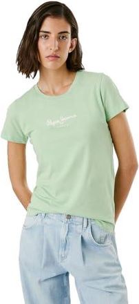Pepe Jeans London New Virginia SS N T-Shirt, Vert (Vert Frais), XL Femme