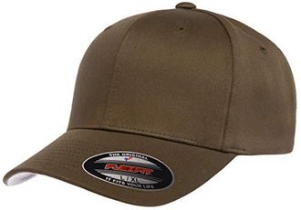 Flexfit Casquette de Baseball athlétique pour Homme Capuchon, Vert Olive, X-Large