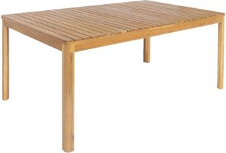 Sweeek Gartentisch aus Akazienholz mit abgerundeten Ecken, 8 Plätze