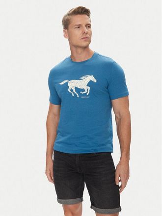 Mustang Jeans Mustang T-Shirt Austin 1016483 Blau Regular Fit