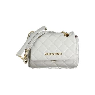 Mario Valentino Femme, Sacs, Gris, Taille: ONE Size Sac à bandoulière en polyéthylène gris avec chaîne