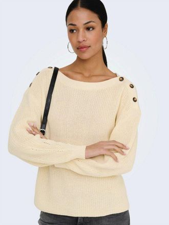 Only Strickpullover ONLHilde (1-tlg) Lochmuster