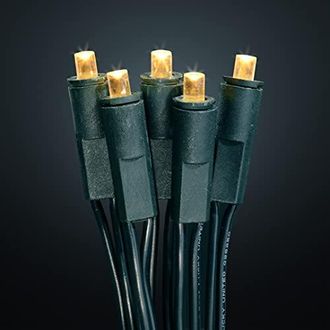 Hellum mini LED-Lichterkette innen, Licht, 220V strombetrieben, Innenbeleuchtung, 20er LED beleuchtete Länge 2,85m, Kabel grün Wohnzimmer, 7 cm ø 563214