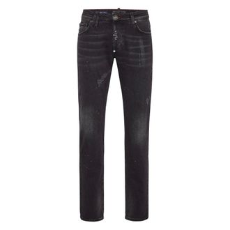 Philipp Plein Homme, Jeans, Noir, Taille: W32 Jeans Coupe Droite