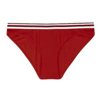 Tommy Hilfiger Femme, Maillots de bain, Rouge, Taille: 38 FR Bas de bikini classique avec détail rayé à la taille