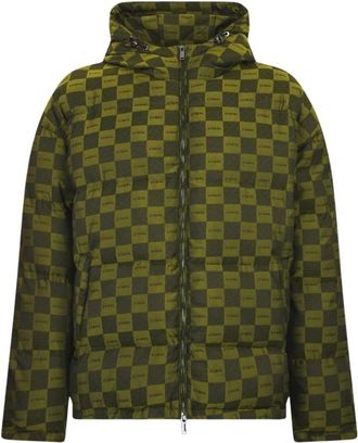 Iceberg Jacquard Nylon Jacke - - Jackets - Herren - Gr&uuml;n - XL