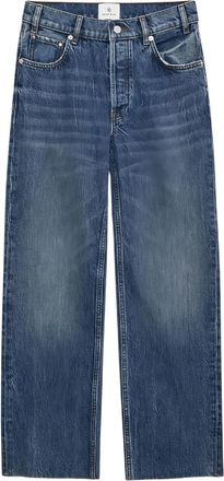 Anine Bing jean Gavin à bords francs - Bleu