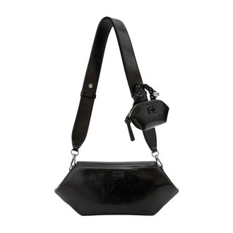 Ganni Bou Bag East/West Shine - - Bags - Damen - Schwarzk - ONE SIZE