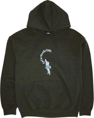 Fa Homme, Sweatshirts et sweats &agrave; capuche, Vert, Taille: S Mouth Girl Sweat &agrave; capuche