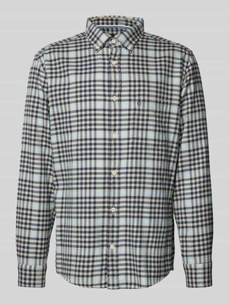 Olymp Level 5 Slim Fit Freizeithemd aus reiner Baumwolle mit Button-Down-Kragen