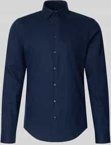 Jake*s Slim Fit Business Hemd aus Baumwolle mit Kentkragen