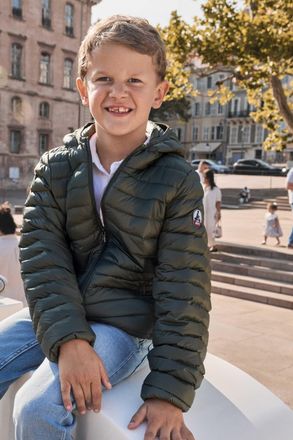 Jott Doudoune l&eacute;g&egrave;re &agrave; capuche enfant Army Hugo - Taille 10/12A