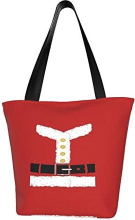 AOOEDM Sac fourre-tout No&euml;l P&egrave;re No&euml;l Sacs &agrave; provisions Petit sac de march&eacute; r&eacute;utilisable Sacs fourre-tout de plage Sacs de voyage