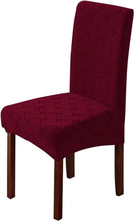 Generic Schicker Jacquard Stuhlhussen Set F&uuml;r 2,4,6,8 St&uuml;hle - Stretch Bez&uuml;ge Mit Hoher R&uuml;ckenlehne, Waschbar & Universell - Perfekt F&uuml;r Esszimmer, K&uuml;che, Hoc