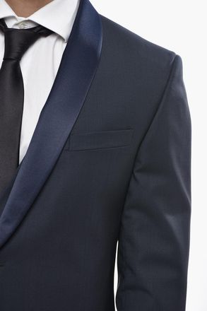 Corneliani CC COLLECTION Dreiteiliger Anzug mit Spitzenrevers in Satin Corneliani