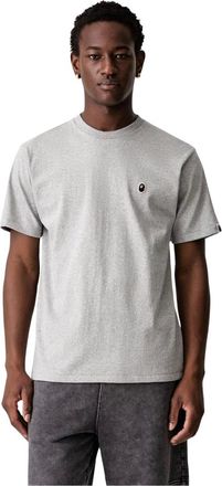 A Bathing Ape A Bathing Ape, Homme, Tops, Gris, Taille: M T-shirt One Point