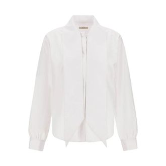 Herno Hemdbluse mit Lavalli&egrave;re-Kragen - - Blouses & Shirts - Damen - Wei&szlig; - S