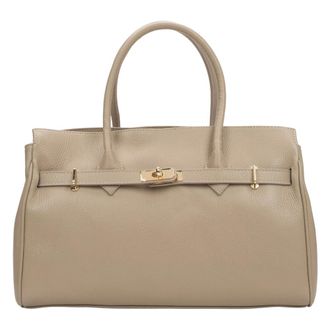 Estro & Luminara Gro&szlig;e Henkeltasche - - Bags - Damen - Beige - ONE SIZE
