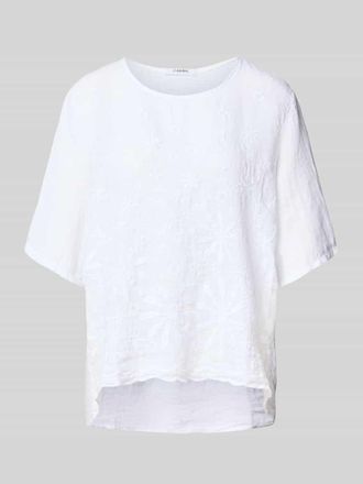 Zabaione Regular Fit Leinenbluse mit Stitchings Modell La44ura