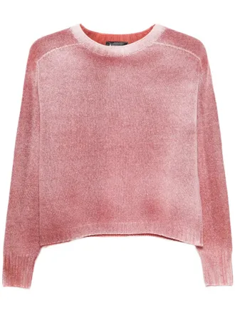 Arovescio pull à col rond - Rouge