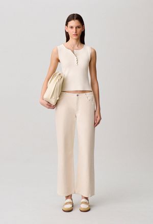 Claudie Pierlot Top en maille &eacute;cru