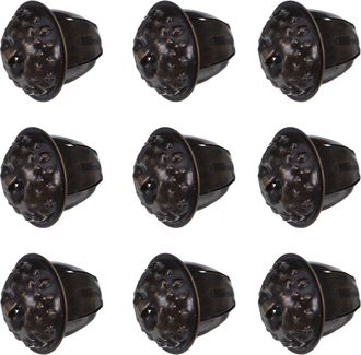 DOITOOL Vintage Weihnachtsglocken aus Eisen und Bronze - 20 St&uuml;ck mit Tannenzapfen Anh&auml;ngern Rustikale Christbaumschmuck Girlande f&uuml;r Weihnachtsdeko im Wald u