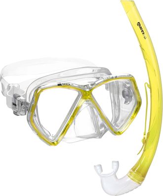 Head Mares Kinder Maske plus Schnorchel Set Zephir Junior, Clear Yeallow, 8-14 Jahre, 411730GURYLCL