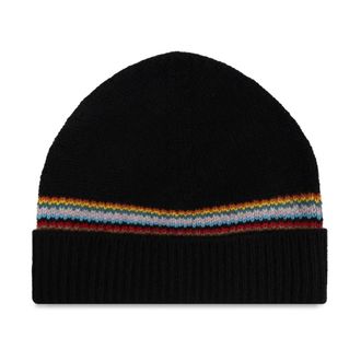 Paul Smith Homme, Accessoires, Bleu, Taille: ONE Size Bonnet Tricoté à Câbles
