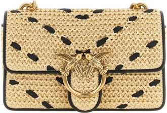 Pinko Pinko, Femme, Sacs, Beige, Taille: ONE Size Love One Mini