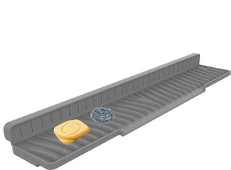 Generic Spritzwasserschutz f&uuml;r K&uuml;chensp&uuml;lbecken, Silikon Hahn-Matte, Halter, Tablett, 66 x 11 cm, Silikon Ablaufmatte, Drainageunterlage f&uuml;r K&uuml;che, Badezimmer