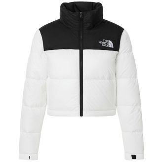 The North Face Nuptse Short Damenjacke Wei&szlig;