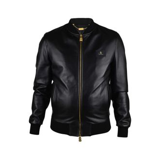 Billionaire Boys Club Leder Bomberjacke - - Jackets - Herren - Schwarzk - S
