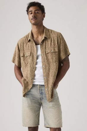Levi's Relaxed Fit Kurzarm-Westernhemd - Herren - Beige / Beige