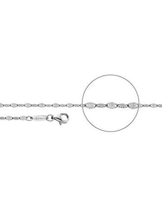 Der Kettenmacher Collier pour femme en argent sterling diamanté - Longueur : 50 cm - PL-50S, 50 cm, Argent sterling, Pas de gemme