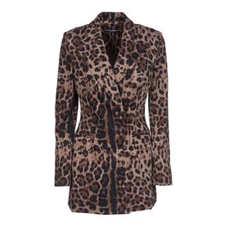 Dolce & Gabbana Metall Pinafore Jacken - - Coats - Damen - Braun - S