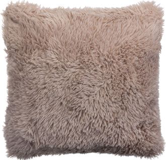 Brandsseller Fellkissen Kuschelkissen Dekokissen Sofakissen Zierkissen - Mit Füllung - ca. 45x45 cm Beige