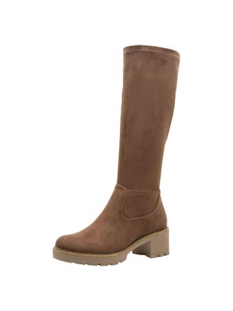 Tamaris Comfort Damen Stiefel mit Blockabsatz Wasserabweisend, Beige (Cappuccino), 41 EU