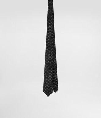 Dolce & Gabbana Jacquard Tie - Mann Krawatten Und Einstecktuch Schwarz Onesize
