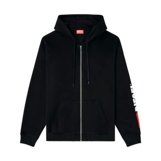 Diesel Herren, Sweatshirts & Hoodies, Schwarzk, XLGröße