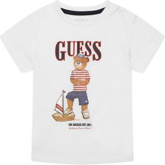 Guess T-Shirt N6GI04 K8HM4 Wei&szlig; Regular Fit