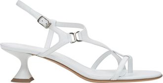 Estro & Luminara Femme, Chaussures, Blanc, Taille: 40 EU Sandales &agrave; talon entonnoir avec brides tress&eacute;es