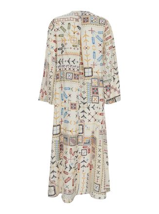 Momoni Womens Dress Garcia Silk Multicolour